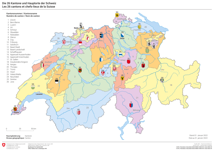 Stadt Und Kanton In Der Schweiz